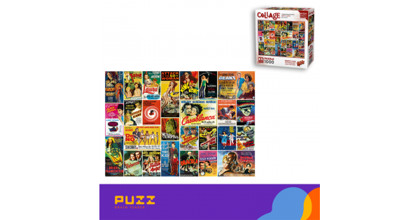 1000 დეტალიანი ფაზლი – ვინტაჟური ფილმების პოსტერები – კინოს ფაზლი | puzz.ge