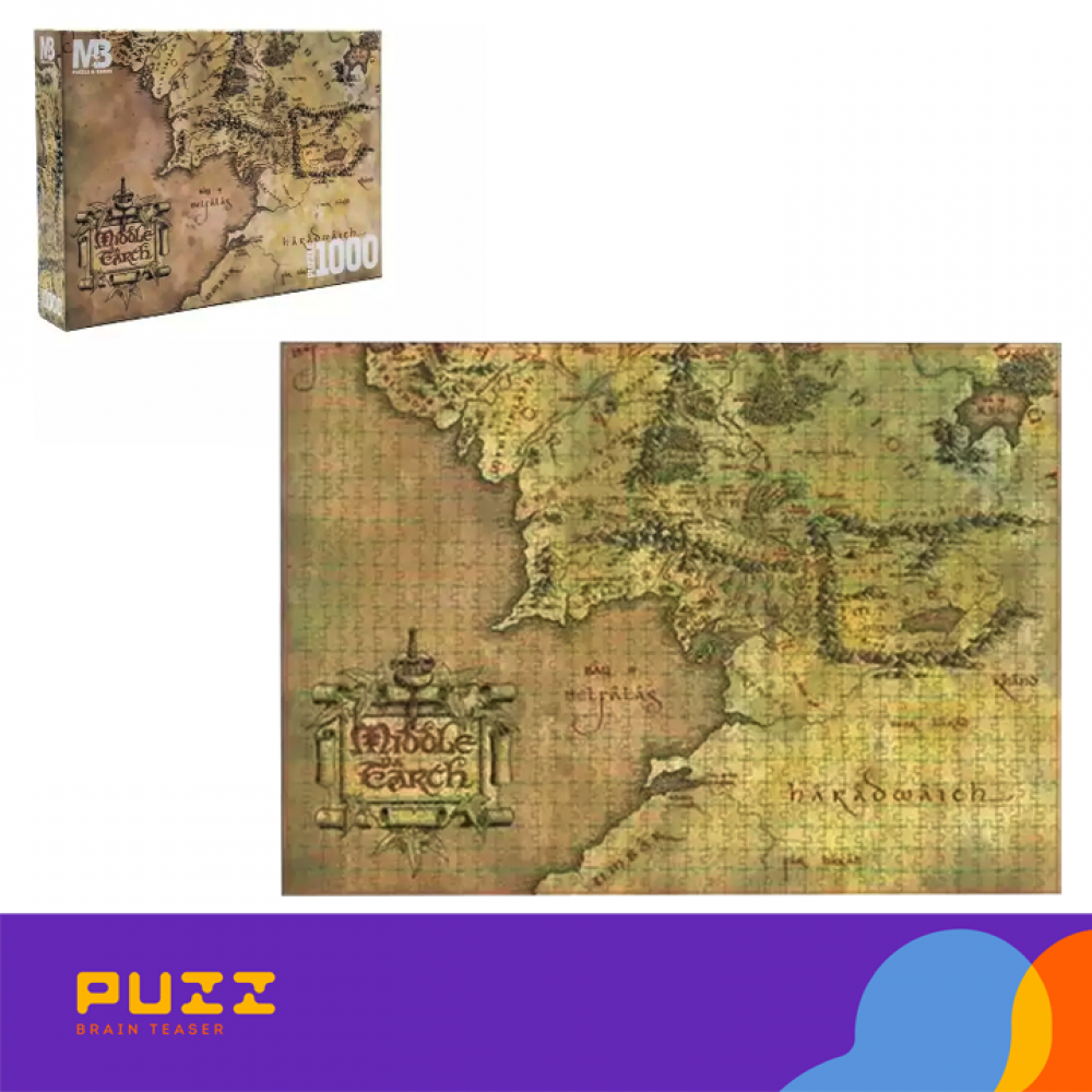 ბეჭდების მბრძანებელი - Middle earth Map - 1000 დეტალიანი ფაზლი