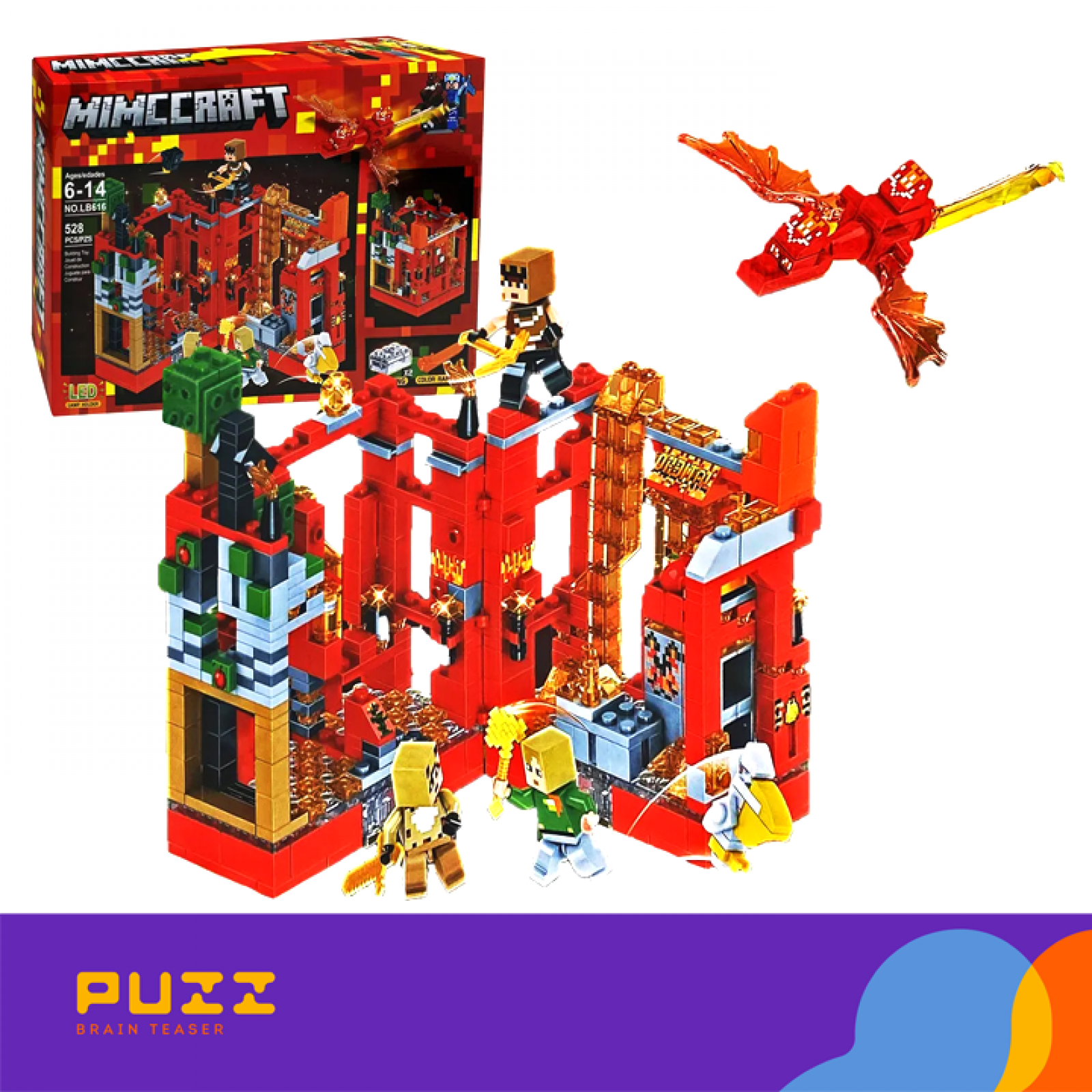 ლეგო/კონსტრუქტორი - Minecraft red